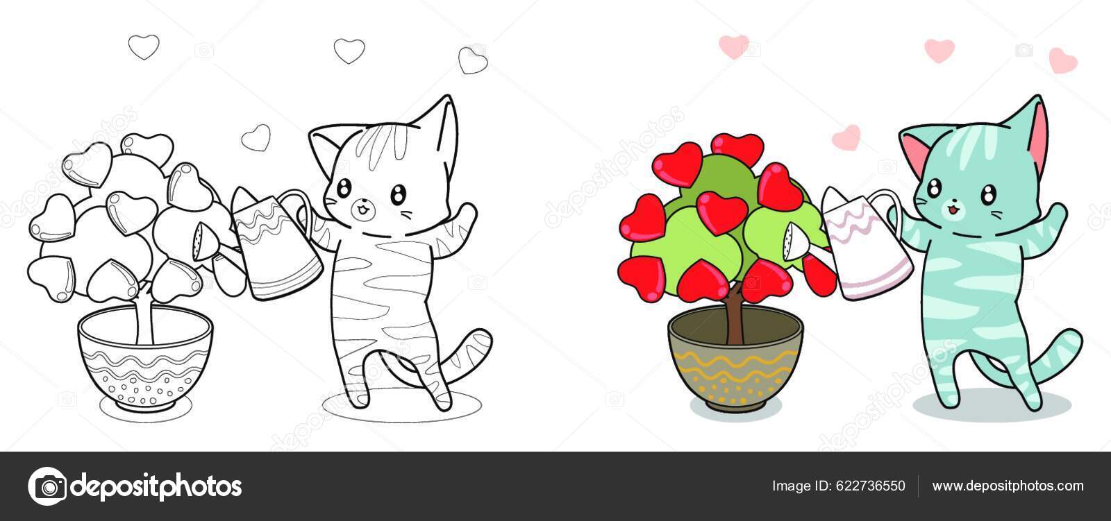 Cartoon Coloring Page Vector Simple Design Vetor de stock de ©YAY ...