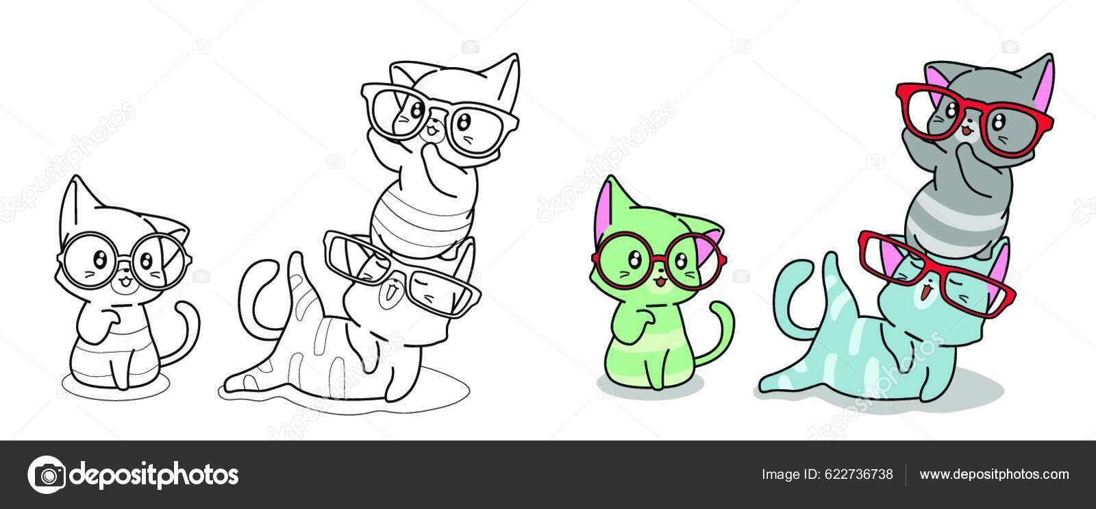 Cartoon Coloring Page Vector Illustration Simple Design Vector de stock ...