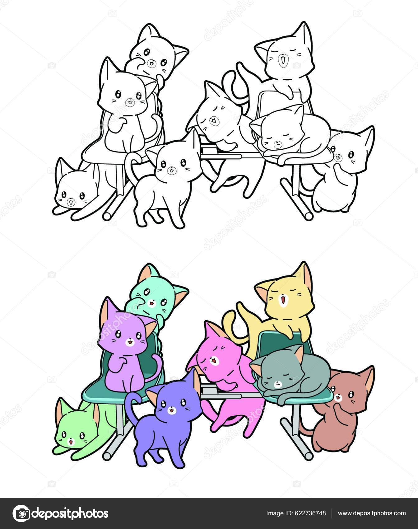 Cartoon Coloring Page Vector Illustration Simple Design Vetor de ©YAY ...