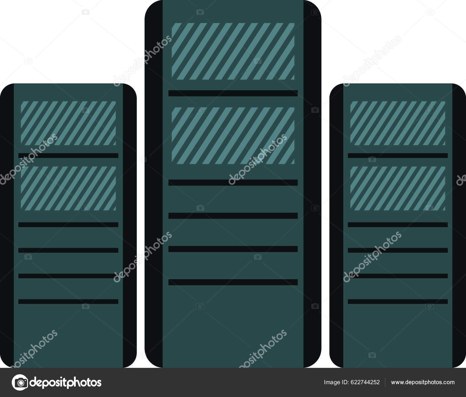 Computer System Units Icon Flat Style Stock Vector by ©YAY_Images 622744252