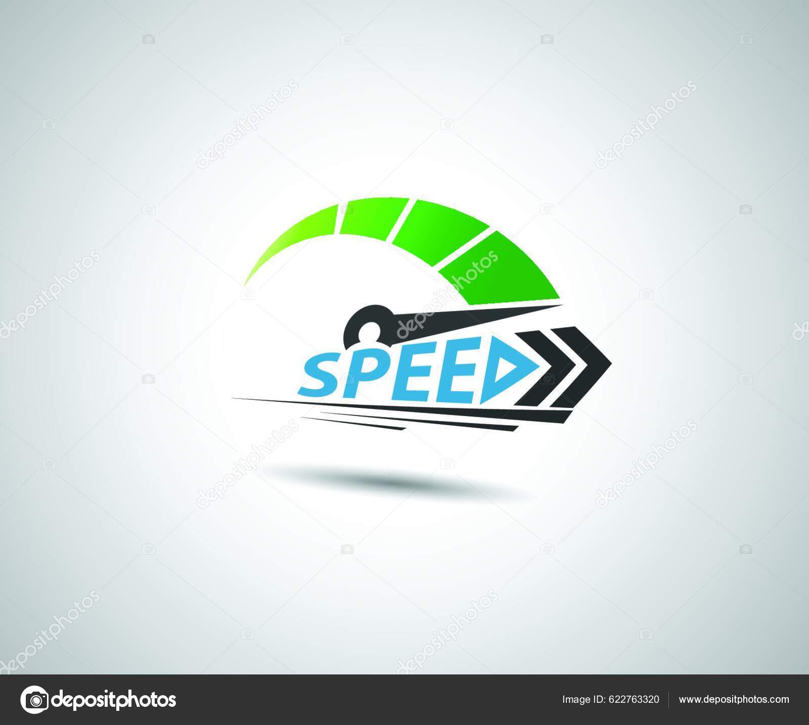 Speed Vector Logo Racing Event Main Elements Modification Speedometer ...
