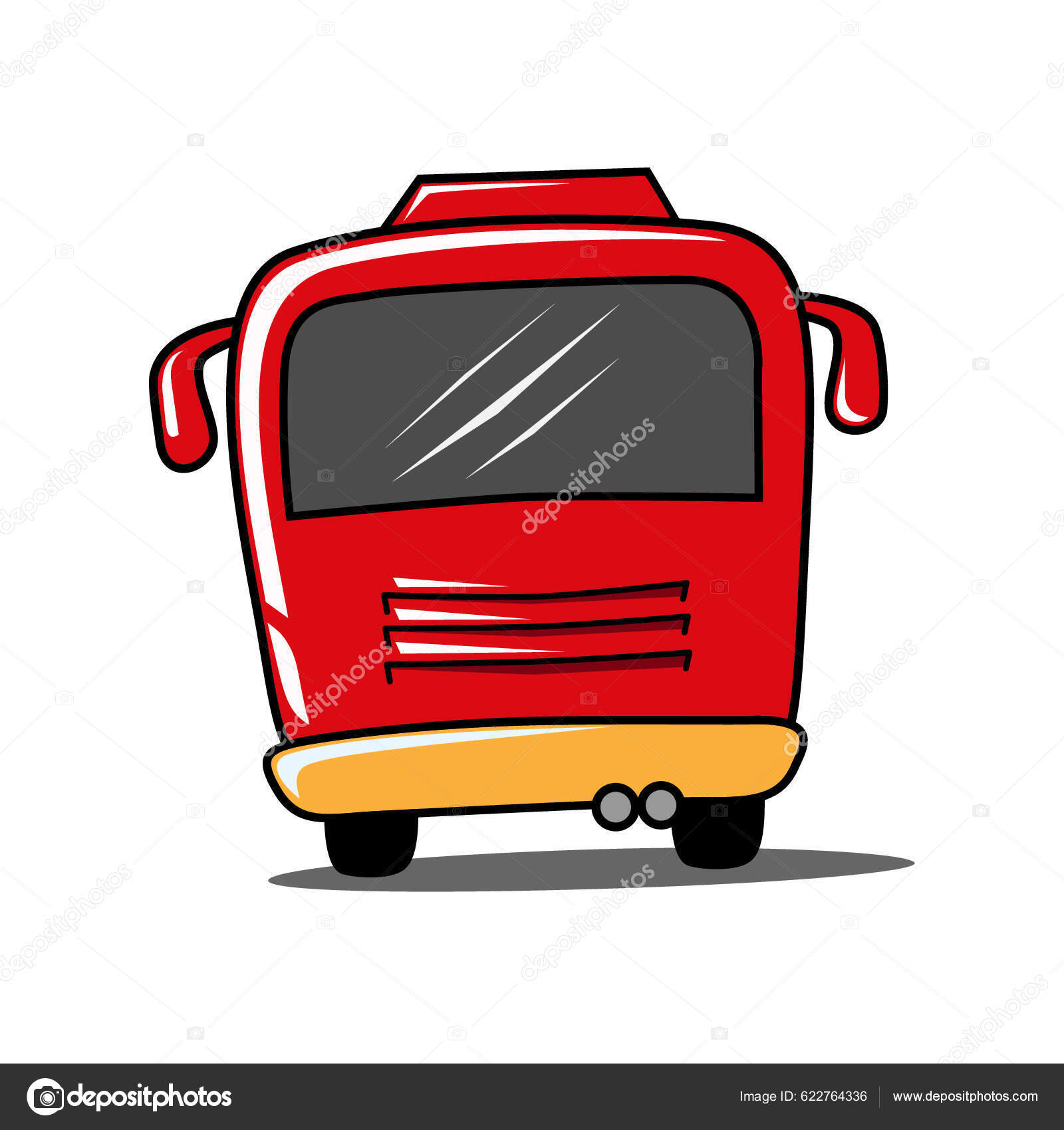 Backside City Bus Stock Vector by ©YAY_Images 622764336
