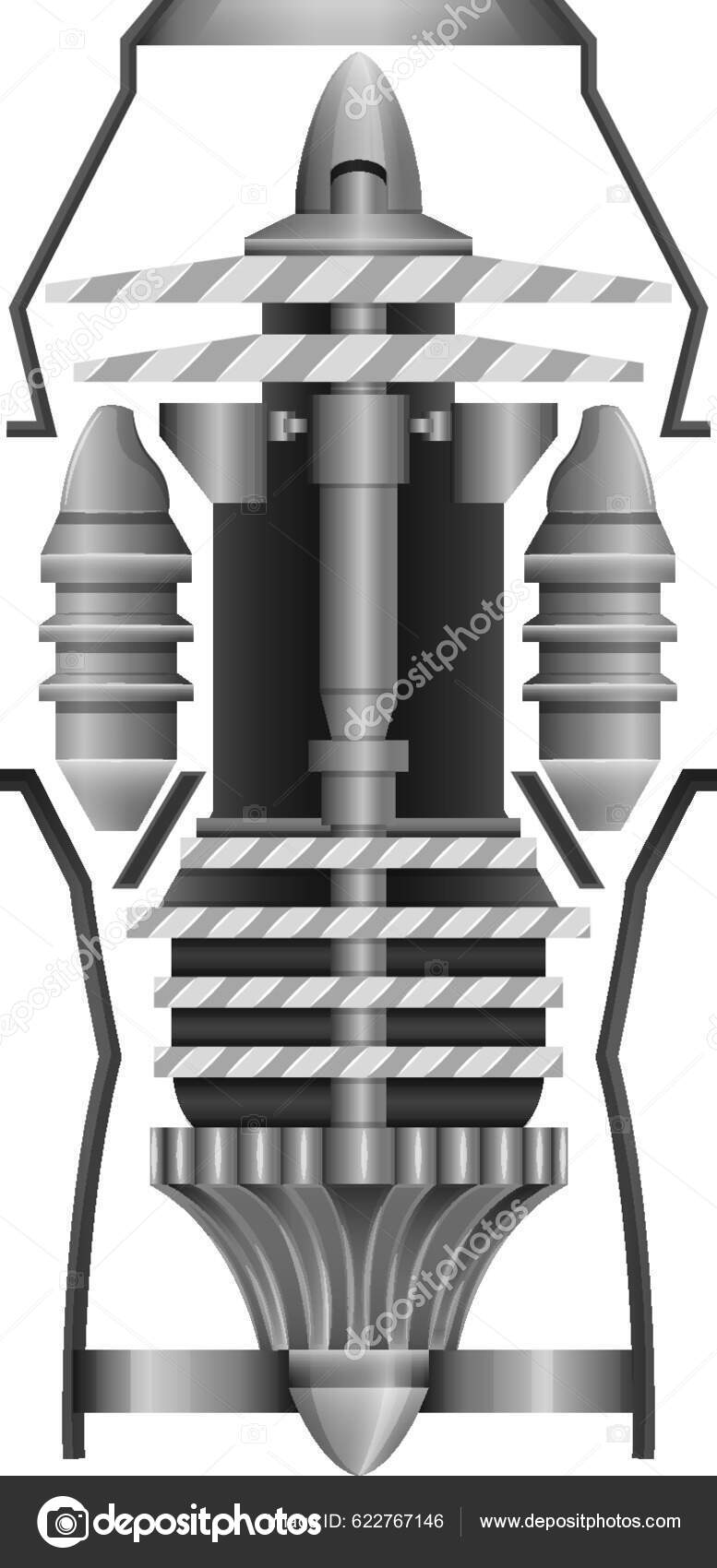 Ilustración Del Jet Engine Vector de stock #622767146 de ©YAY_Images