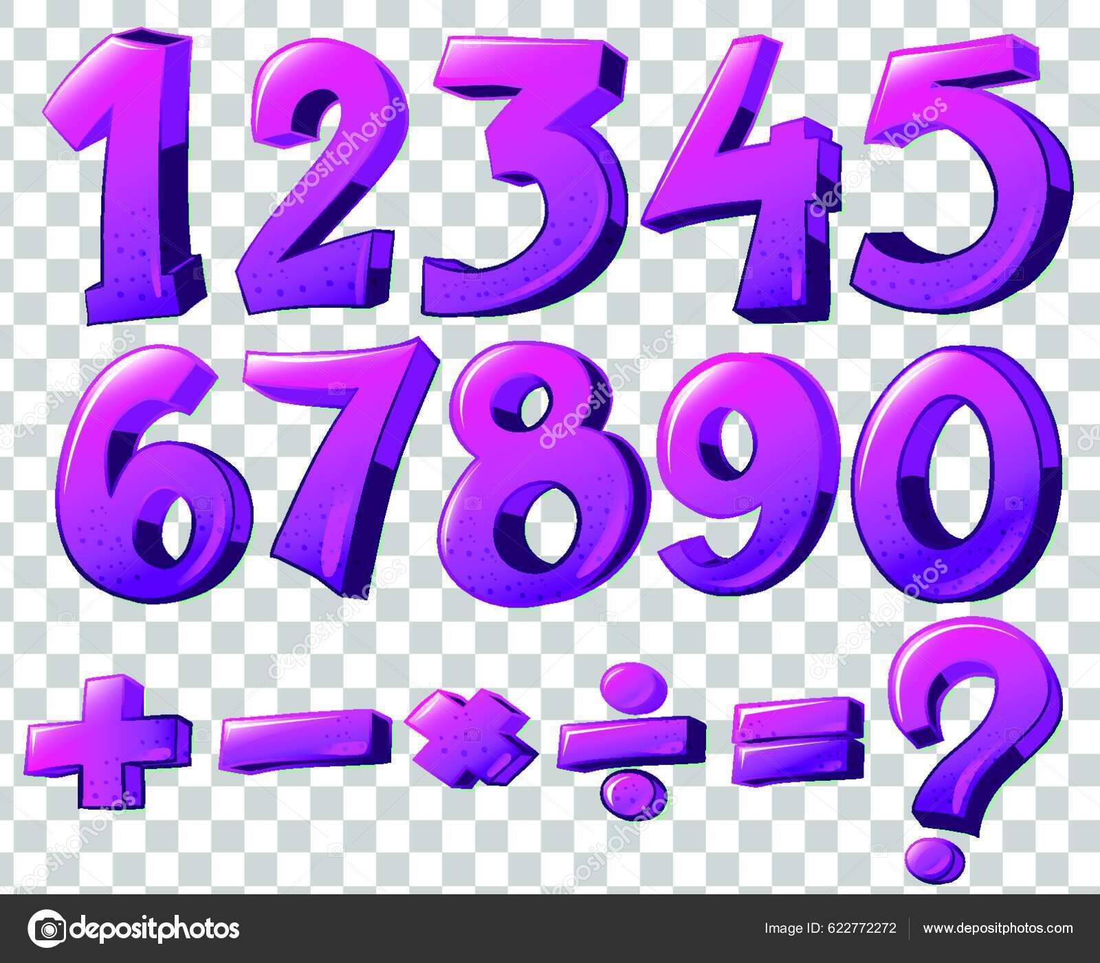 Números Color Rosa Vector de stock por ©YAY_Images 622772272