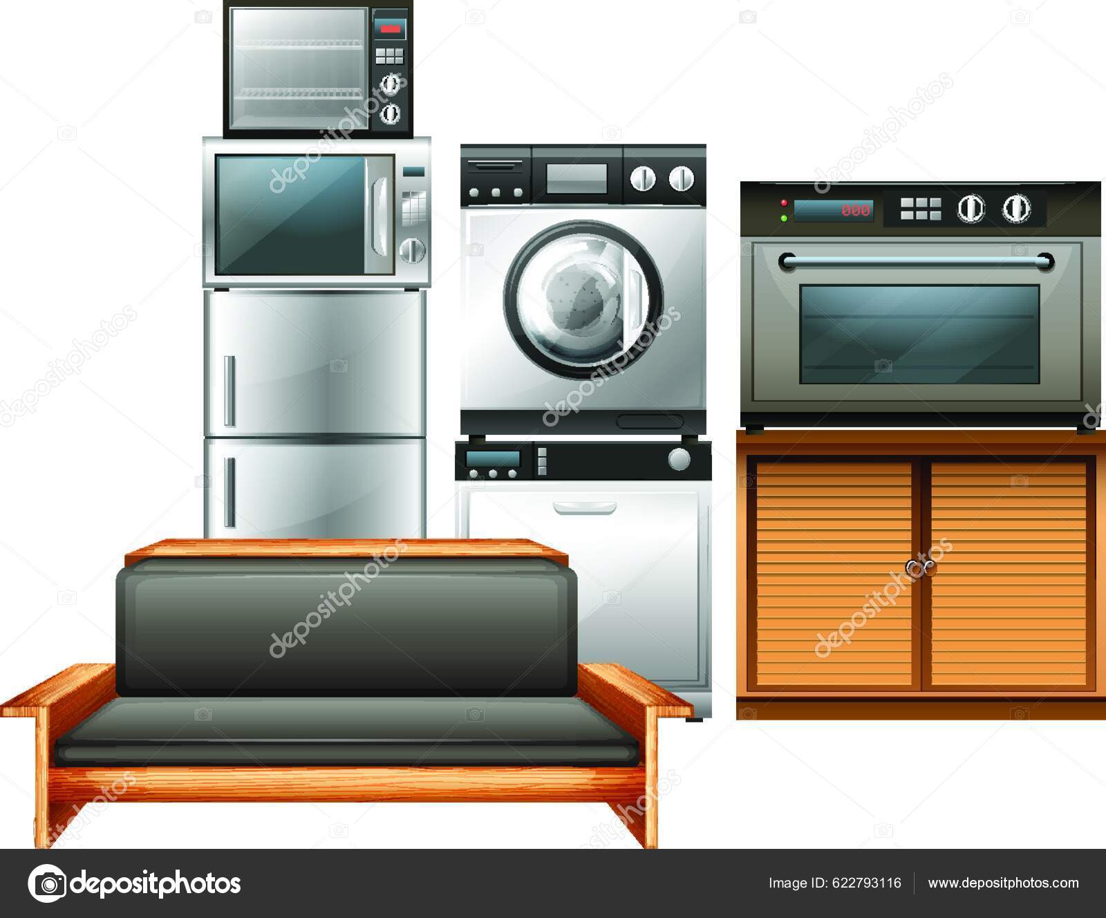 Different Types Electronic Devices Stock Vector by ©YAY_Images 622793116