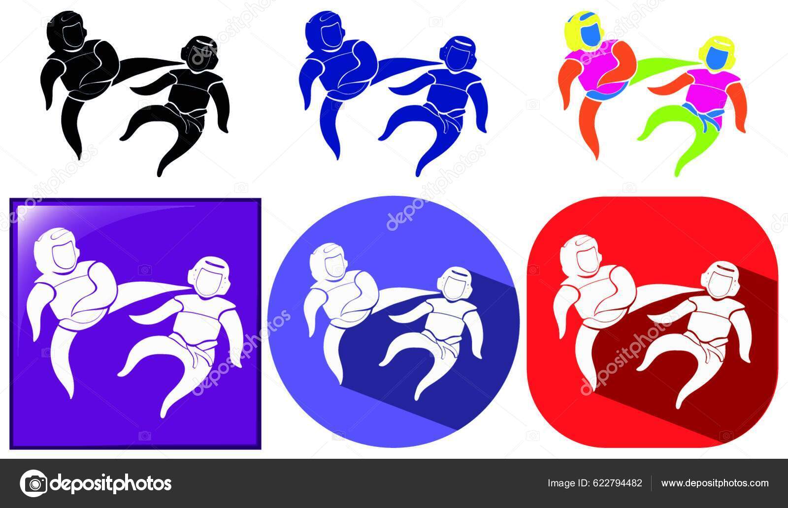 Taekwondo Icon Three Design Stock Vector by ©YAY_Images 622794482