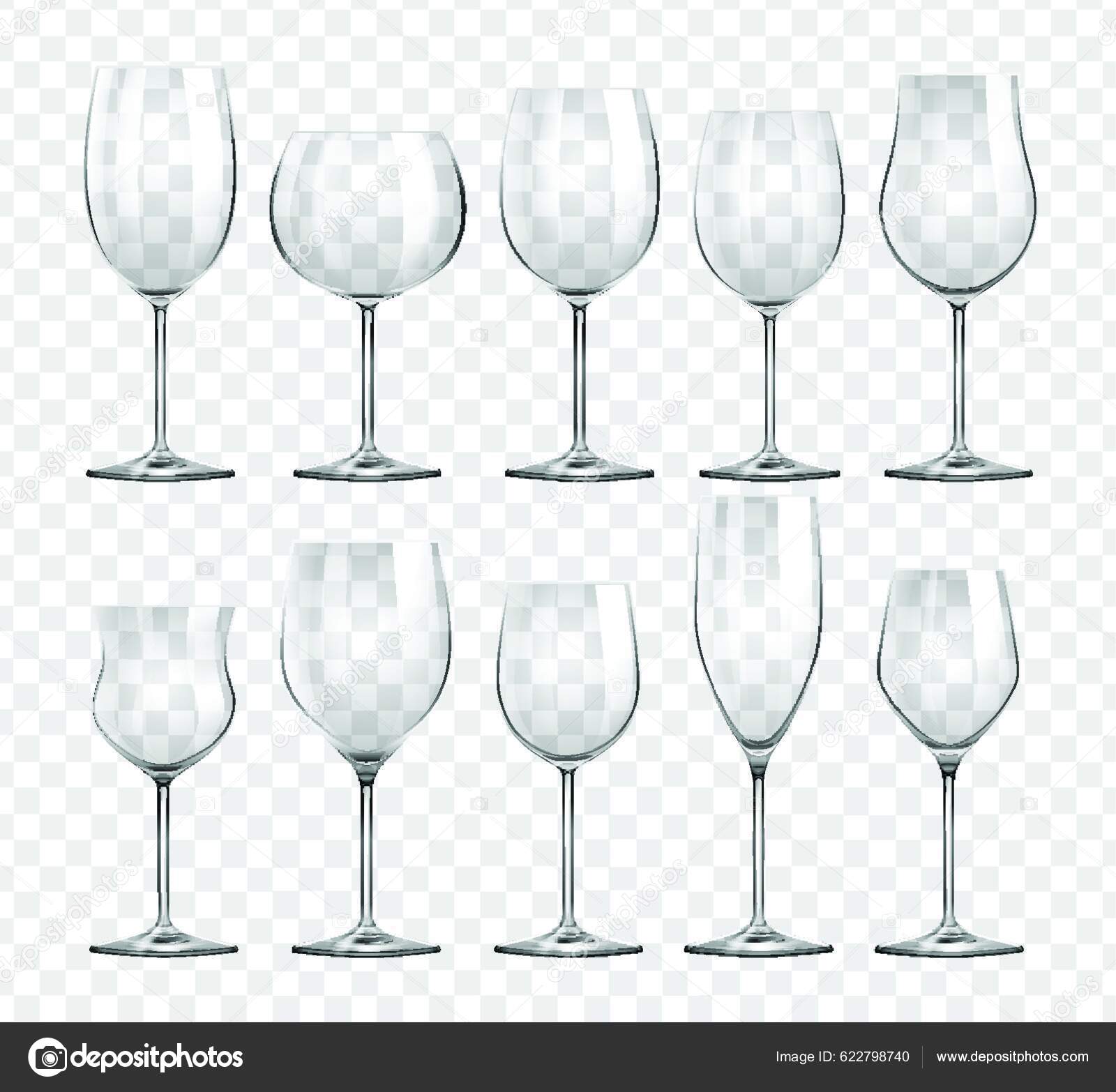 Different Types Wine Glasses Stock Vector by ©YAY_Images 622798740 Different Types Wine Glasses Stock Vector by ©YAY_Images 622798740