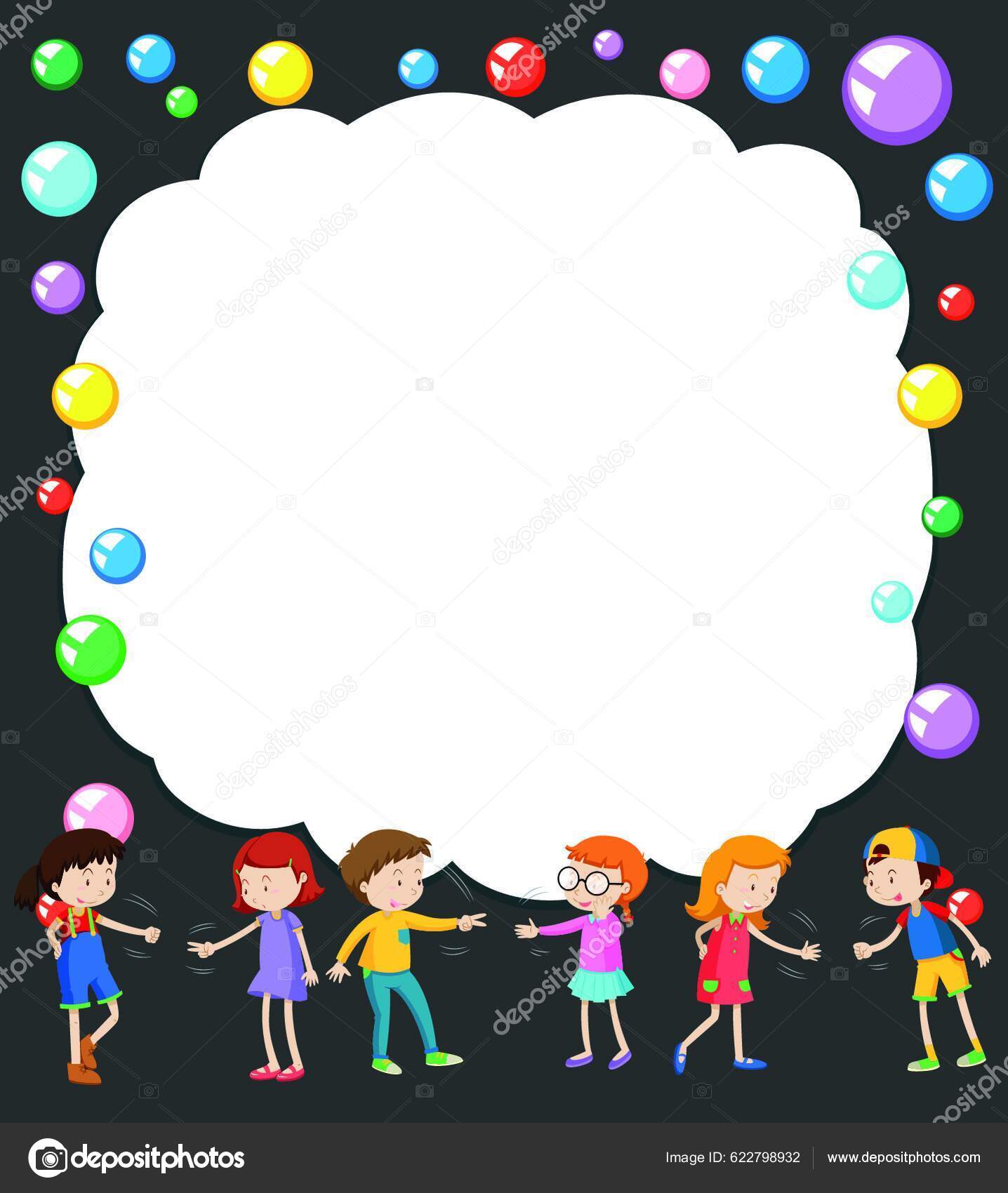 Border Template Kids Background Stock Vector by ©YAY_Images 622798932