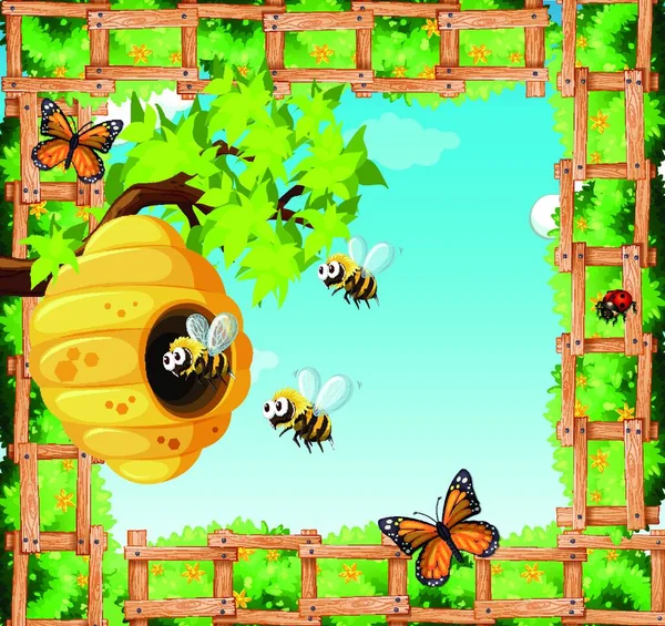 Bees Flying Beehive Stock Vector by ©YAY_Images 622793450