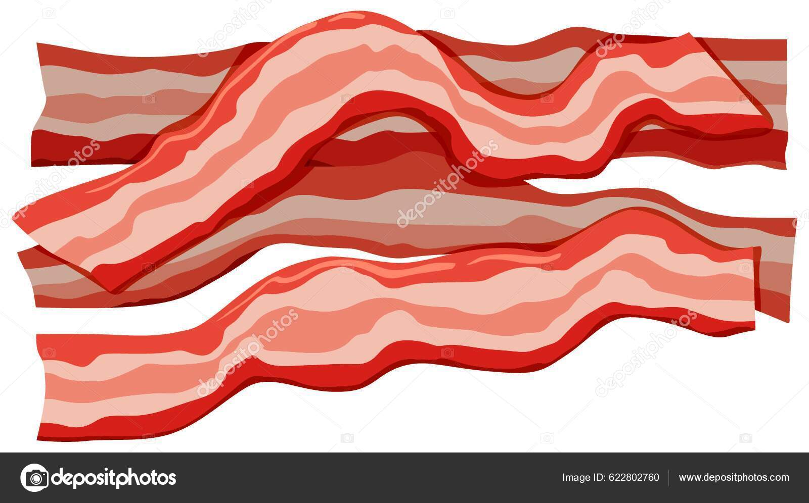 Four Slices Bacons Stock Vector by ©YAY_Images 622802760