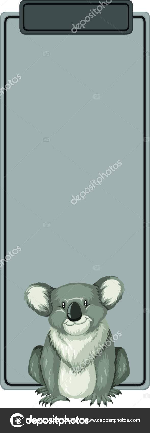 Koala Bear Blank Template Vector de stock por ©YAY_Images 622818244