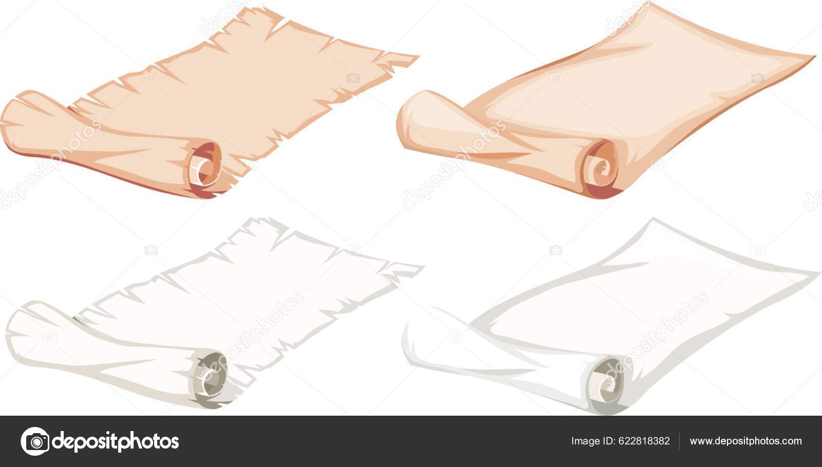 Conjunto Rollo Papel Vector de stock #622818382 de ©YAY_Images