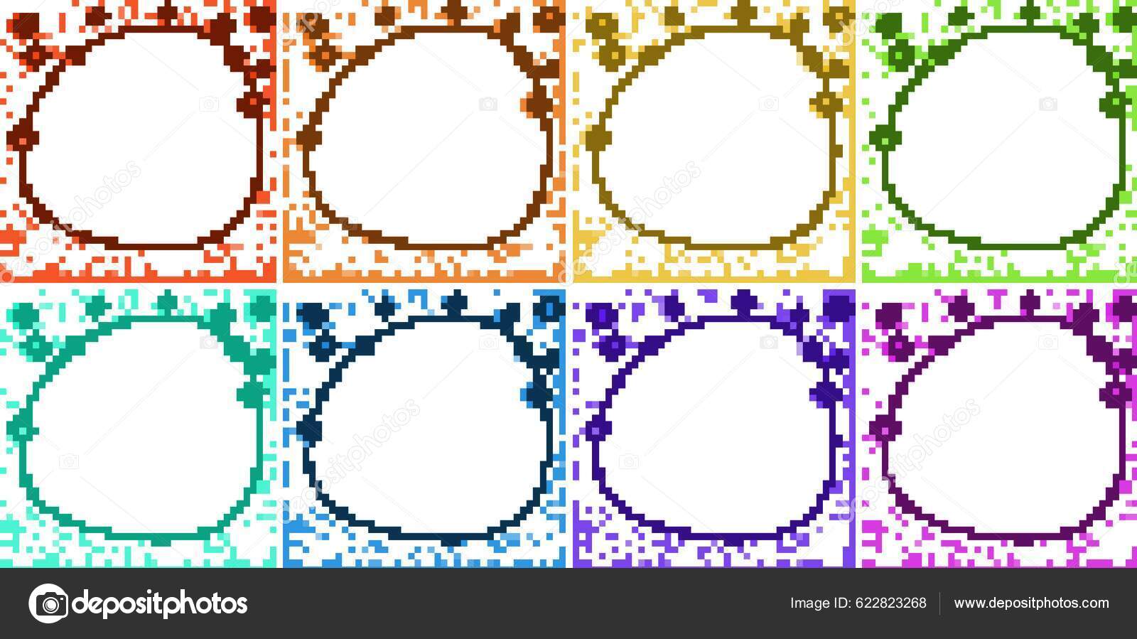 Frames Different Color Backgrounds Stock Vector by ©YAY_Images 622823268