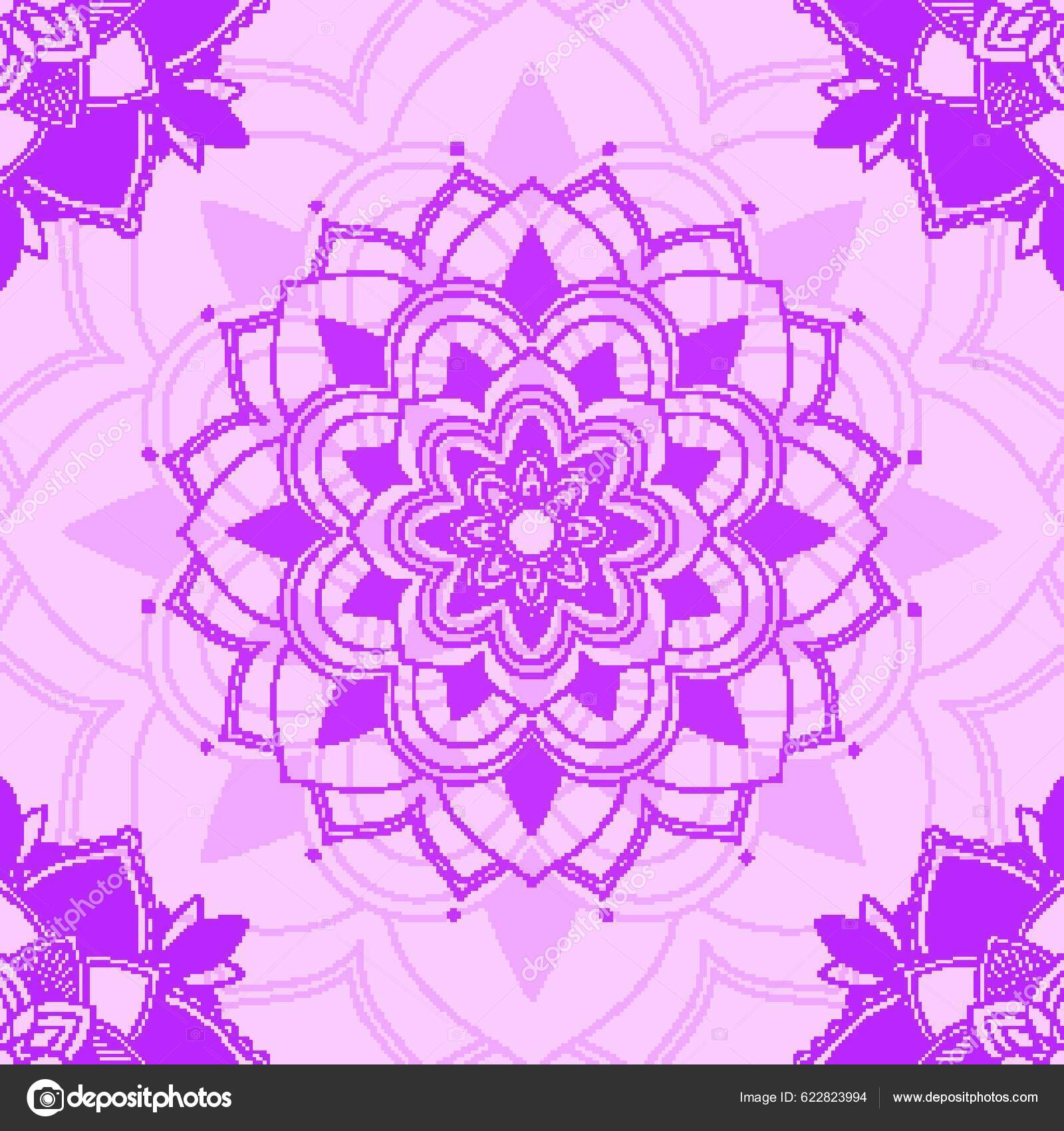 Mandala Patterns Pink Background Stock Vector by ©YAY_Images 622823994