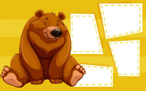 Bear Note Template Stock Vector by ©YAY_Images 622835866