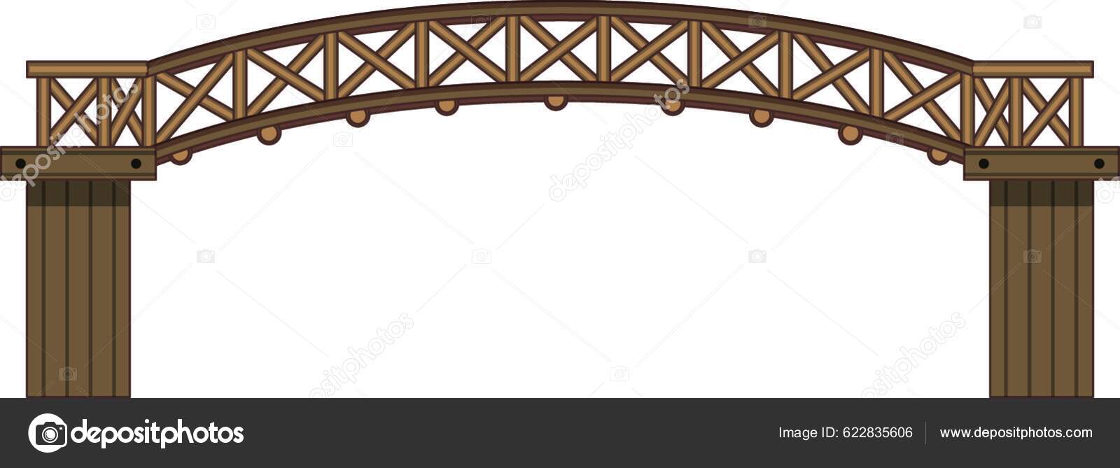 Isolated Wooden Bridge Vector Illustration Stock Vector by ©YAY_Images ...