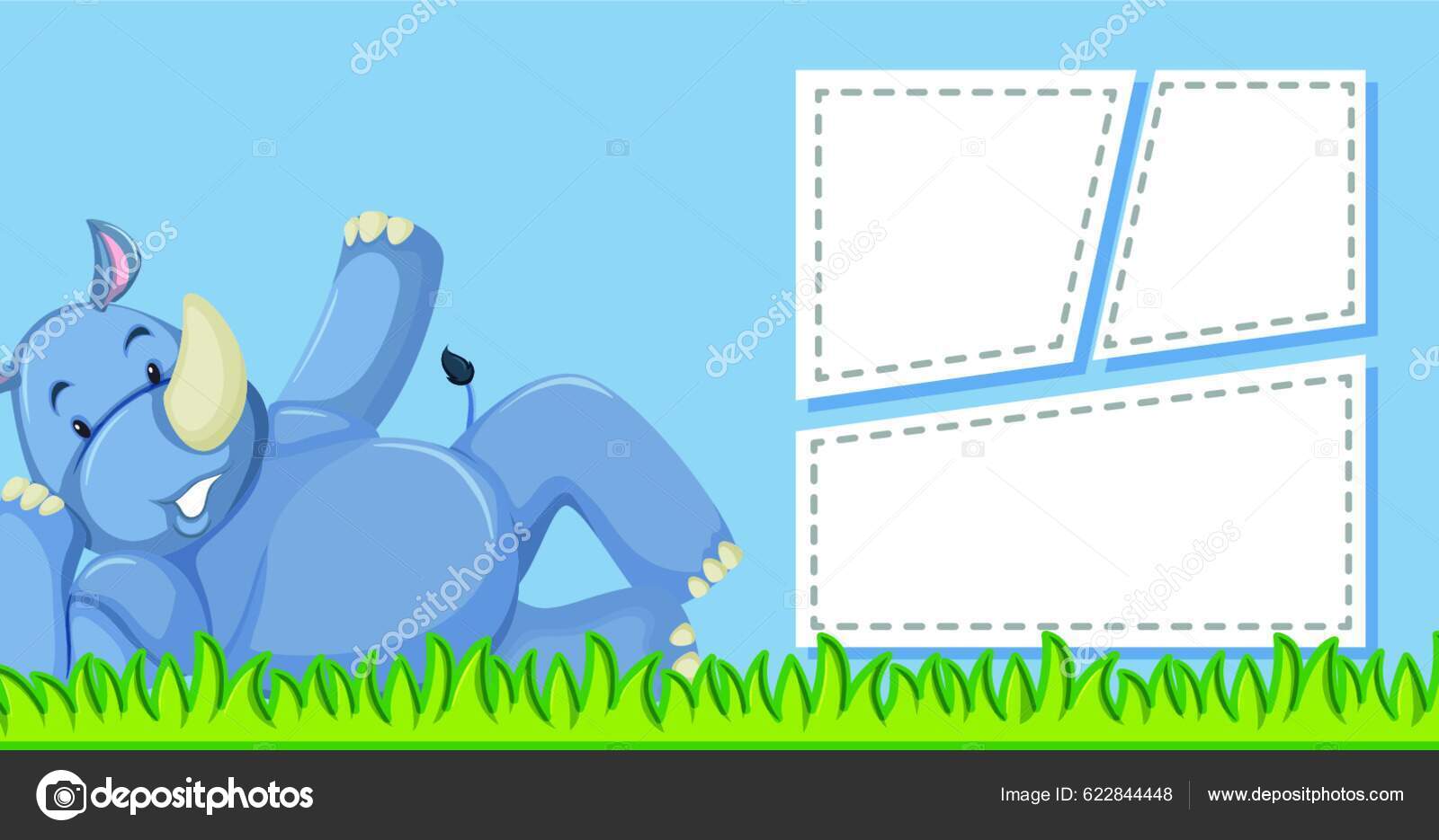 Rhino Template Frame Stock Vector by ©YAY_Images 622844448