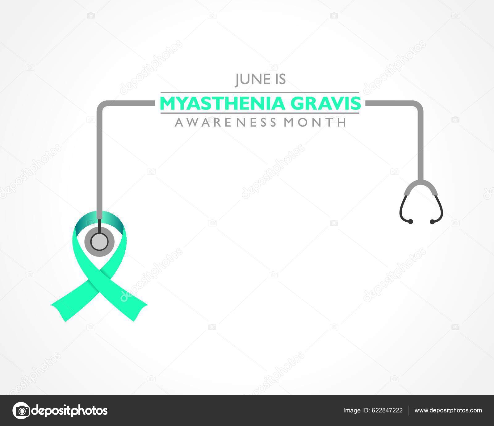 Vector Illustration Myasthenia Gravis Awareness Month Observed June ...