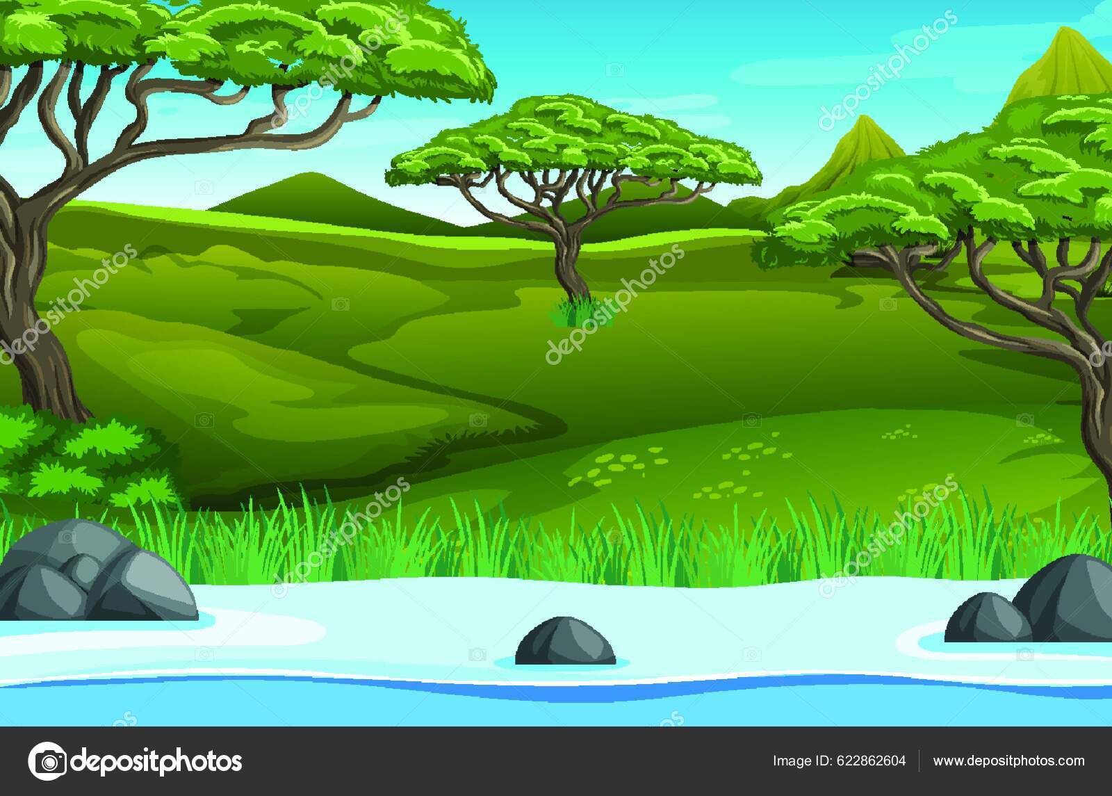 Nature Outdoor Forest Background Stock Vector by ©YAY_Images 622862604