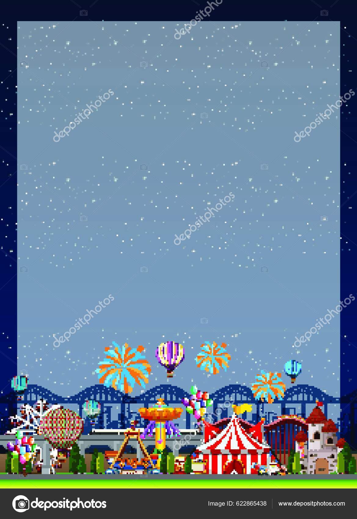 Border Template Funpark Background Stock Vector by ©YAY_Images 622865438