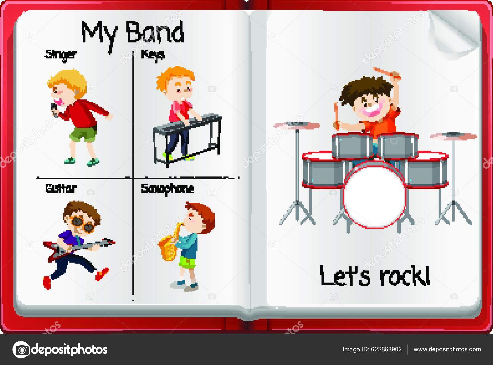 Open Activity Diary Page Stock Vector Image by ©YAY_Images #622868902