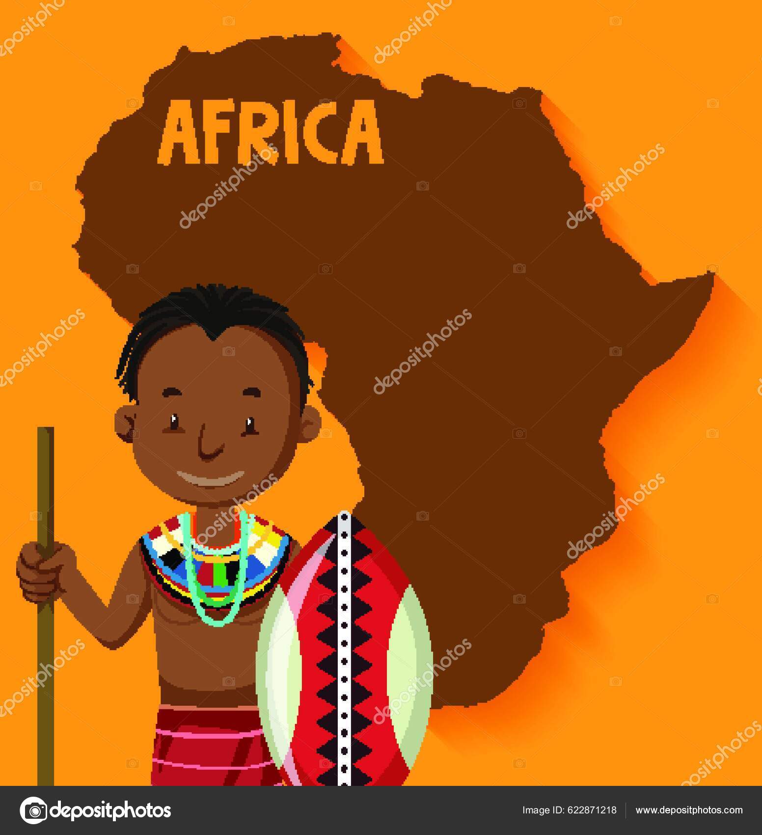 Native African Tribes Map Background Stock Vector Image by ©YAY_Images ...