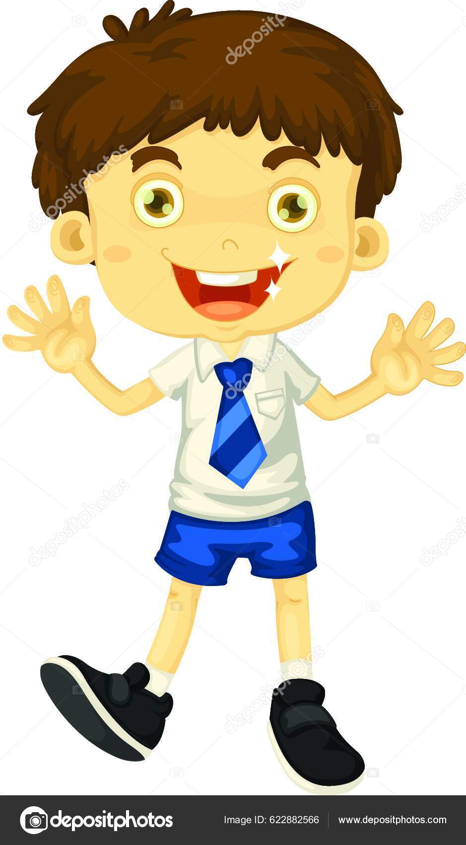 Cute Cartoon Boy Banner Vector Illustration Stock Vector by ©YAY_Images ...