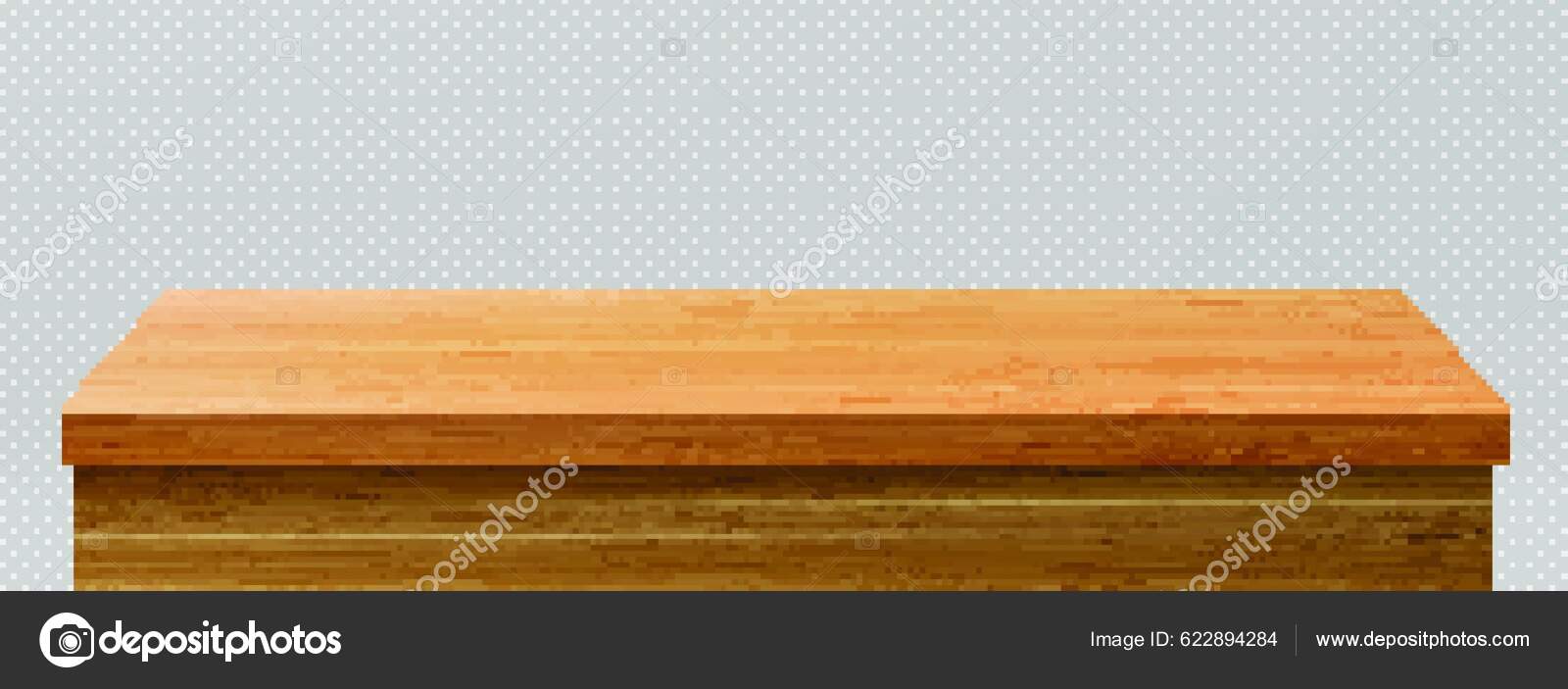 Wood Table Foreground Vintage Tabletop Front View Stock Vector by ©YAY ...