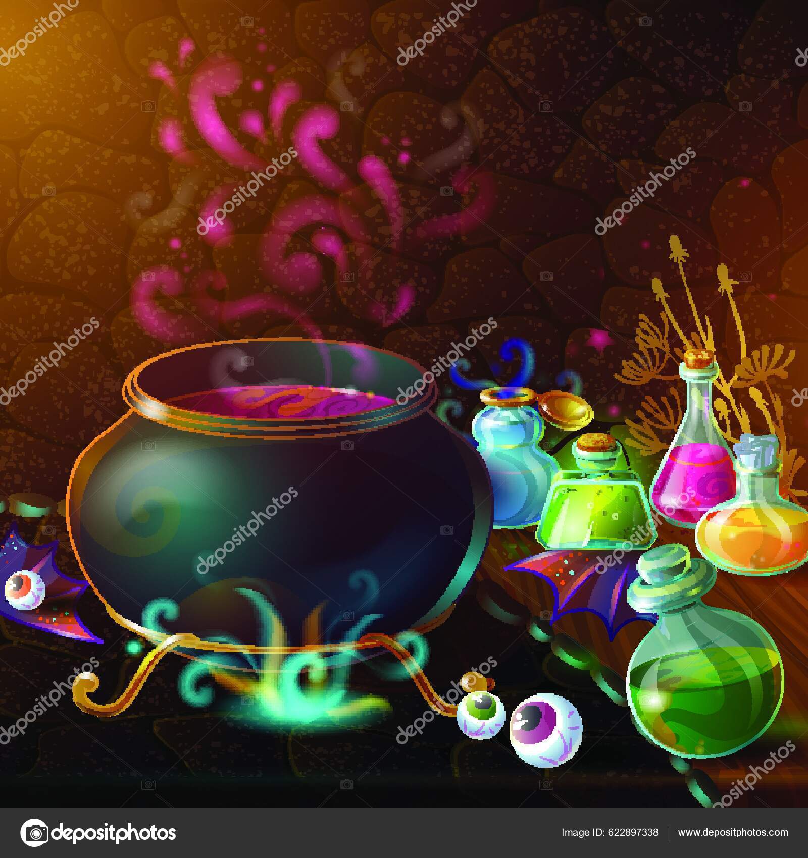 Magic Bottles Potion Composition Stock Vector by ©YAY_Images 622897338 Magic Bottles Potion Composition Stock Vector by ©YAY_Images 622897338