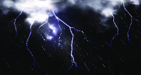 Vector Realistic Clouds Lightning Bolts Stock Vector by ©YAY_Images ...