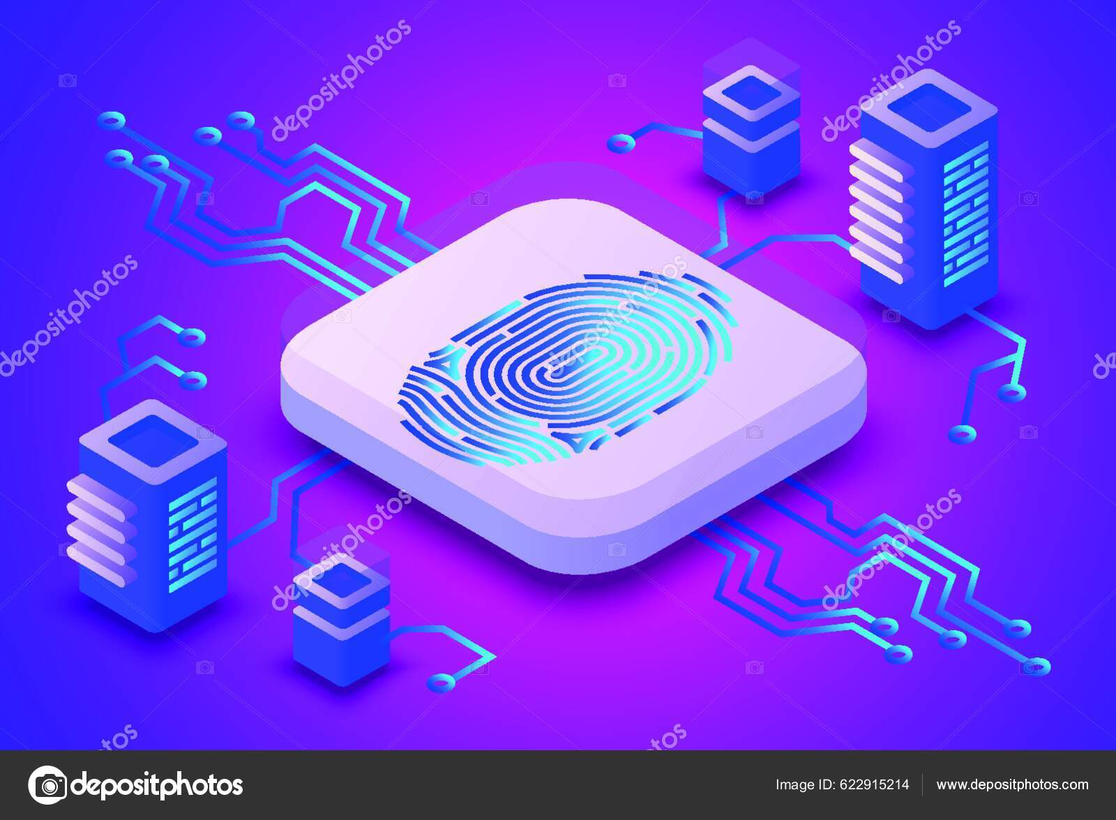 Biometrics Blockchain Technology Vector Illustration Stock Vector by ... Biometrics Blockchain Technology Vector Illustration Stock Vector by ...