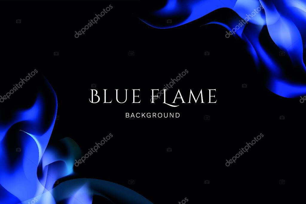 Flama Azul Fondo Vector Ilustración Vector de stock por ©YAY_Images ...