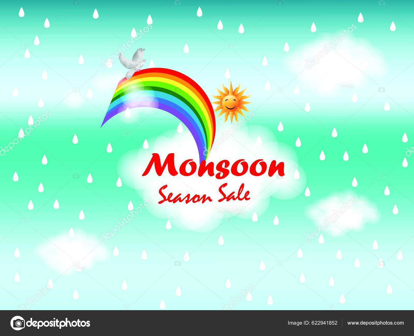 Illustration Monsoon Season Background Stock Vector by ©YAY_Images ...