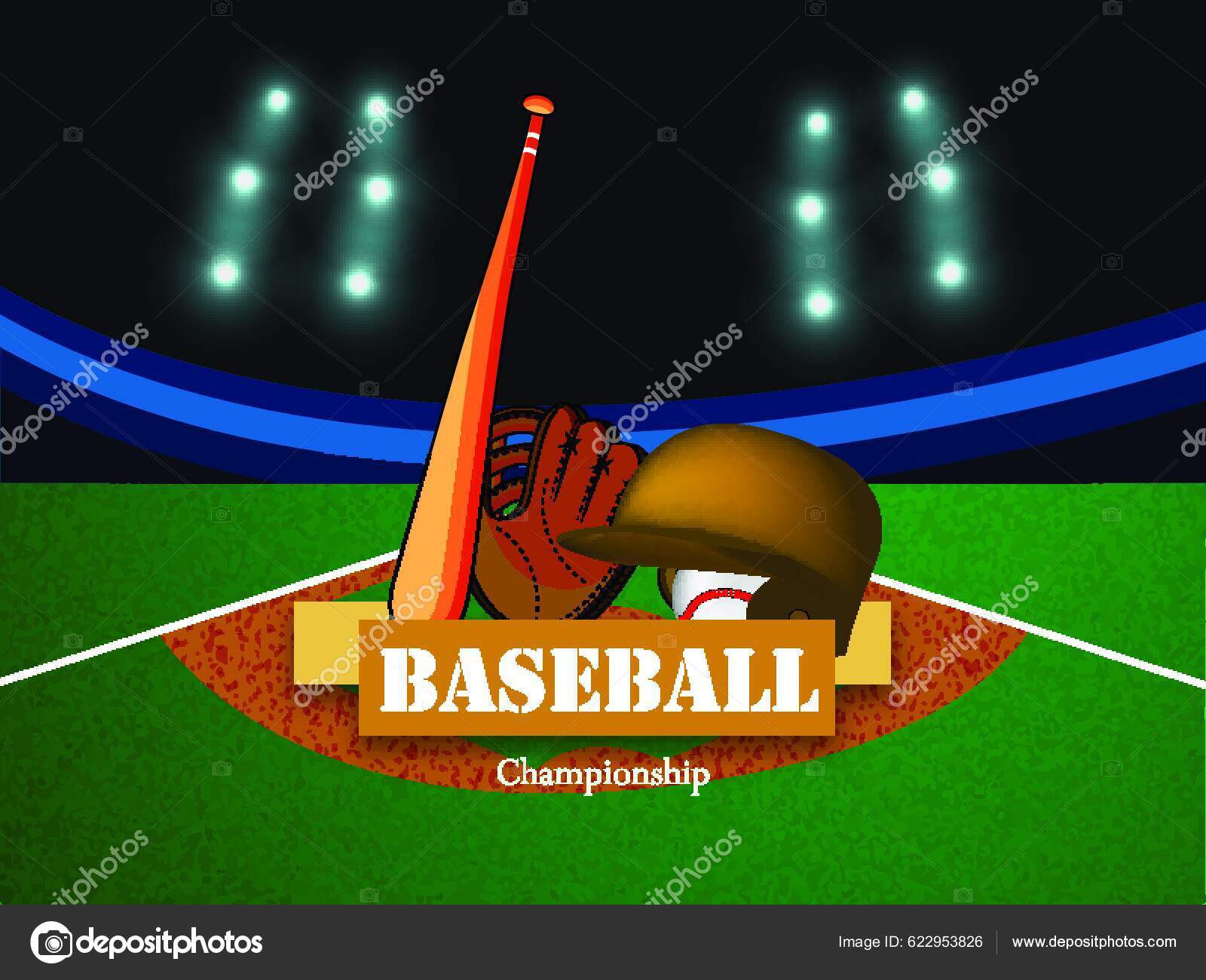 Baseball Sport Vector Background Stock Vector by ©YAY_Images 622953826