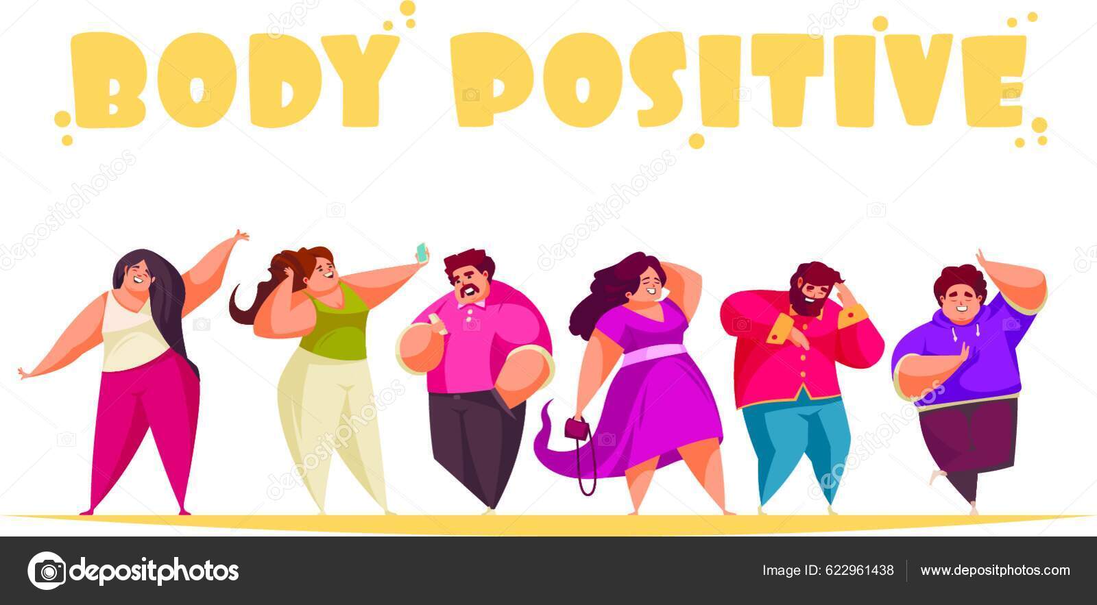 Illustration Body Positive Concept Stock Illustration by ©YAY_Images ...