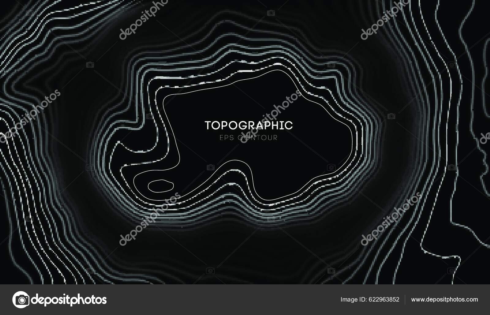 Vector Topographic Map Blur Effect Contour Background Topo Map ...