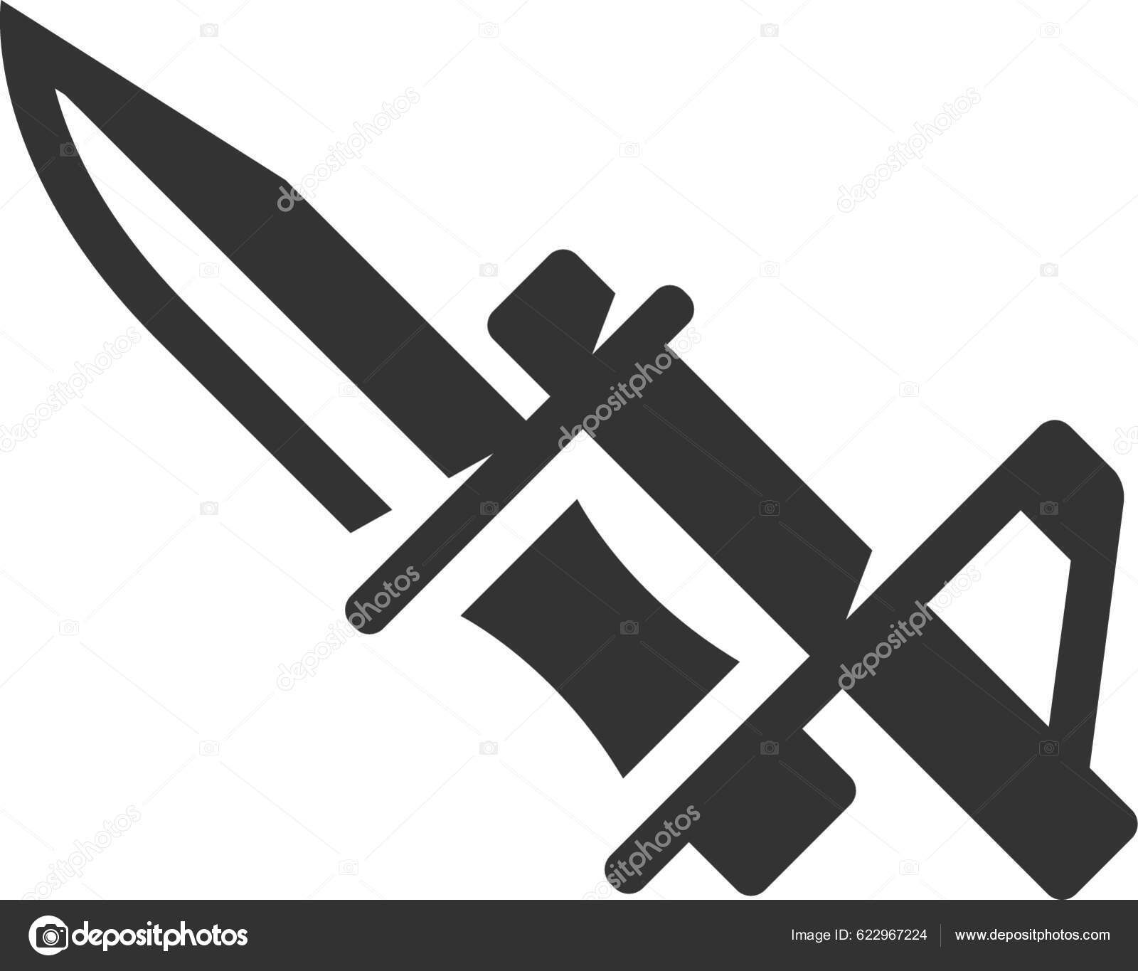 Icons Bayonet Knife Vector de stock por ©YAY_Images 622967224