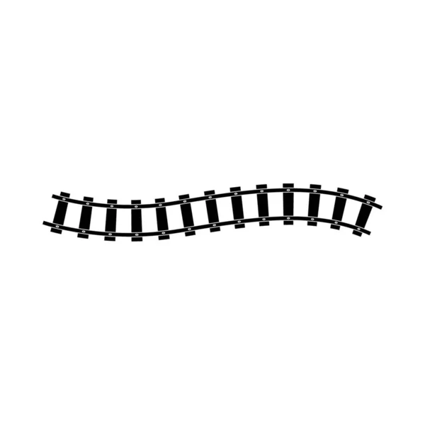 Simple Railway Logo Icon White Background Vetor de ©YAY_Images 622962376