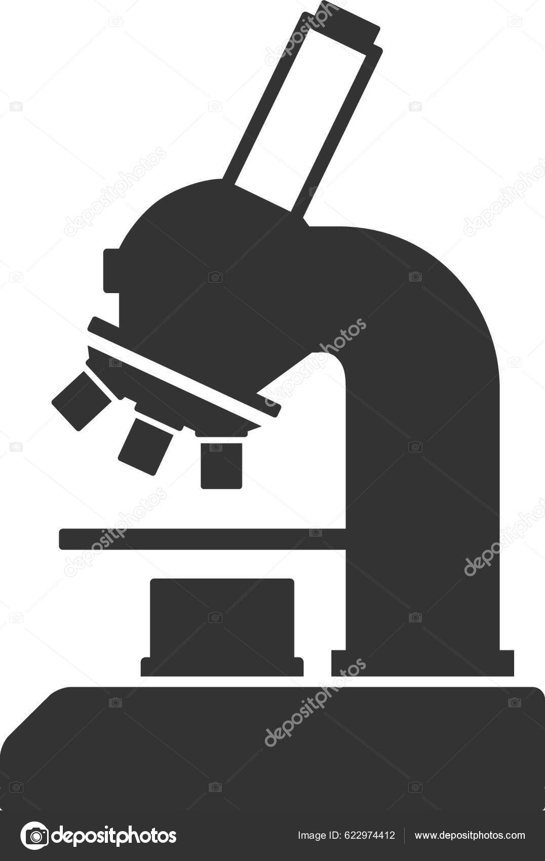 Ciencia Laboratorio Microscopio Vector Ilustración Vector de stock ...