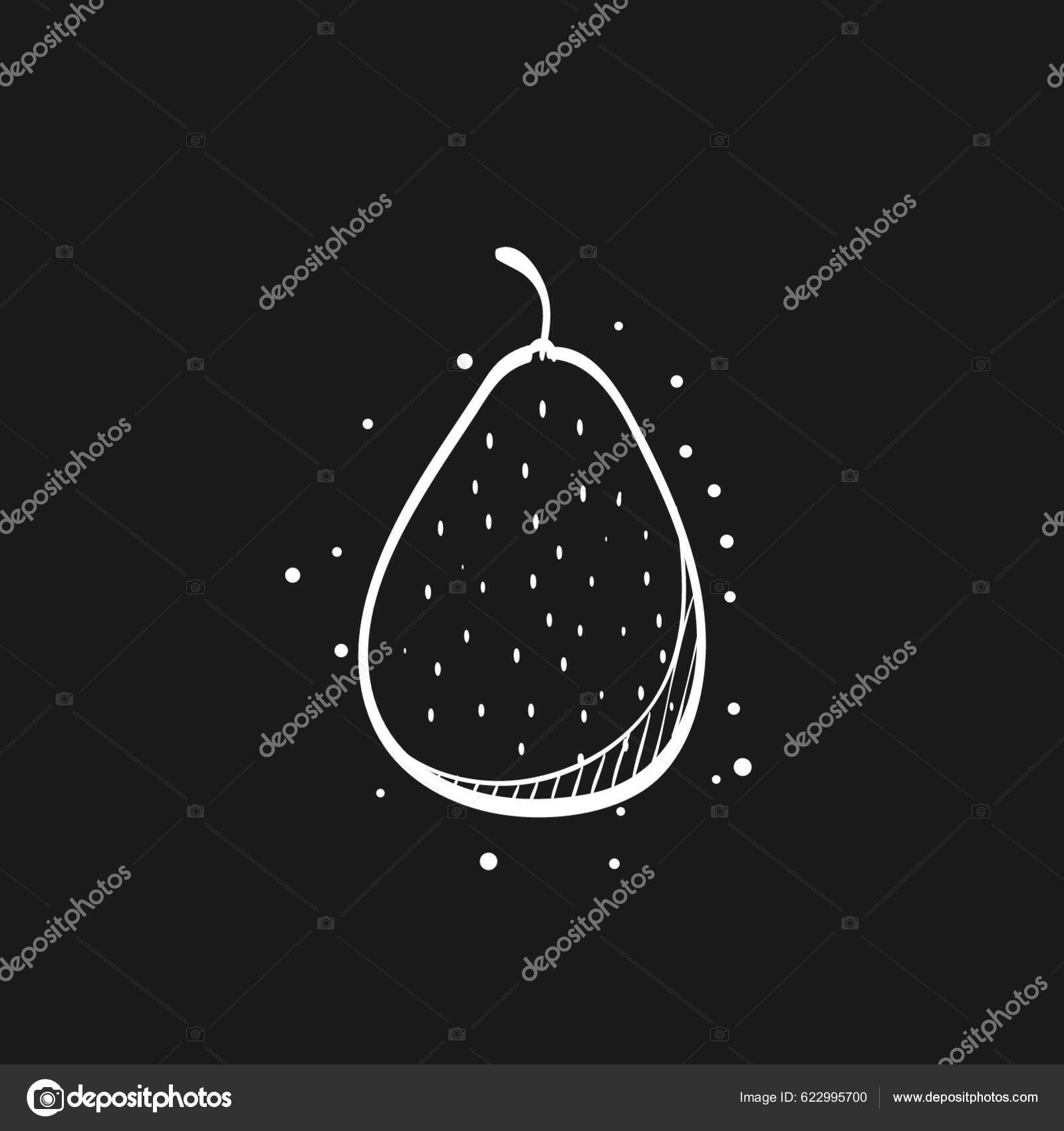 Sketch Icon Black Pear Stock Vector by ©YAY_Images 622995700