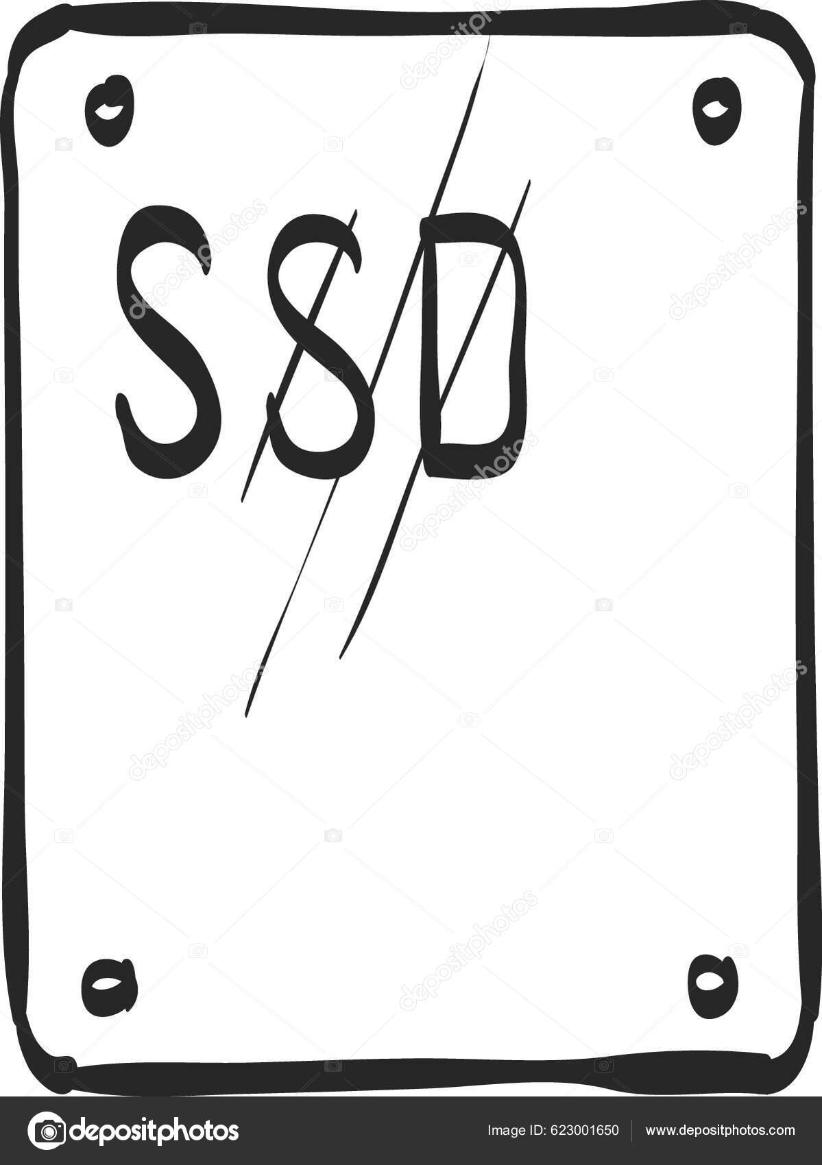 Sketch Icon Solid State Drive Stock Vector by ©YAY_Images 623001650