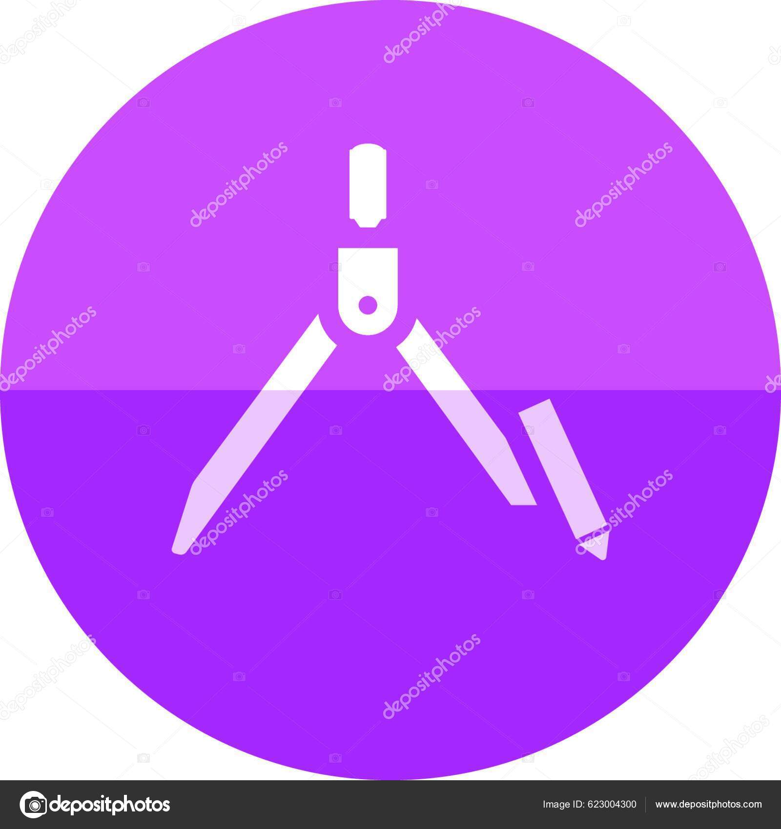 Mathematics Compass Geometry Drawing Tool Stock Vector by ©YAY_Images ...