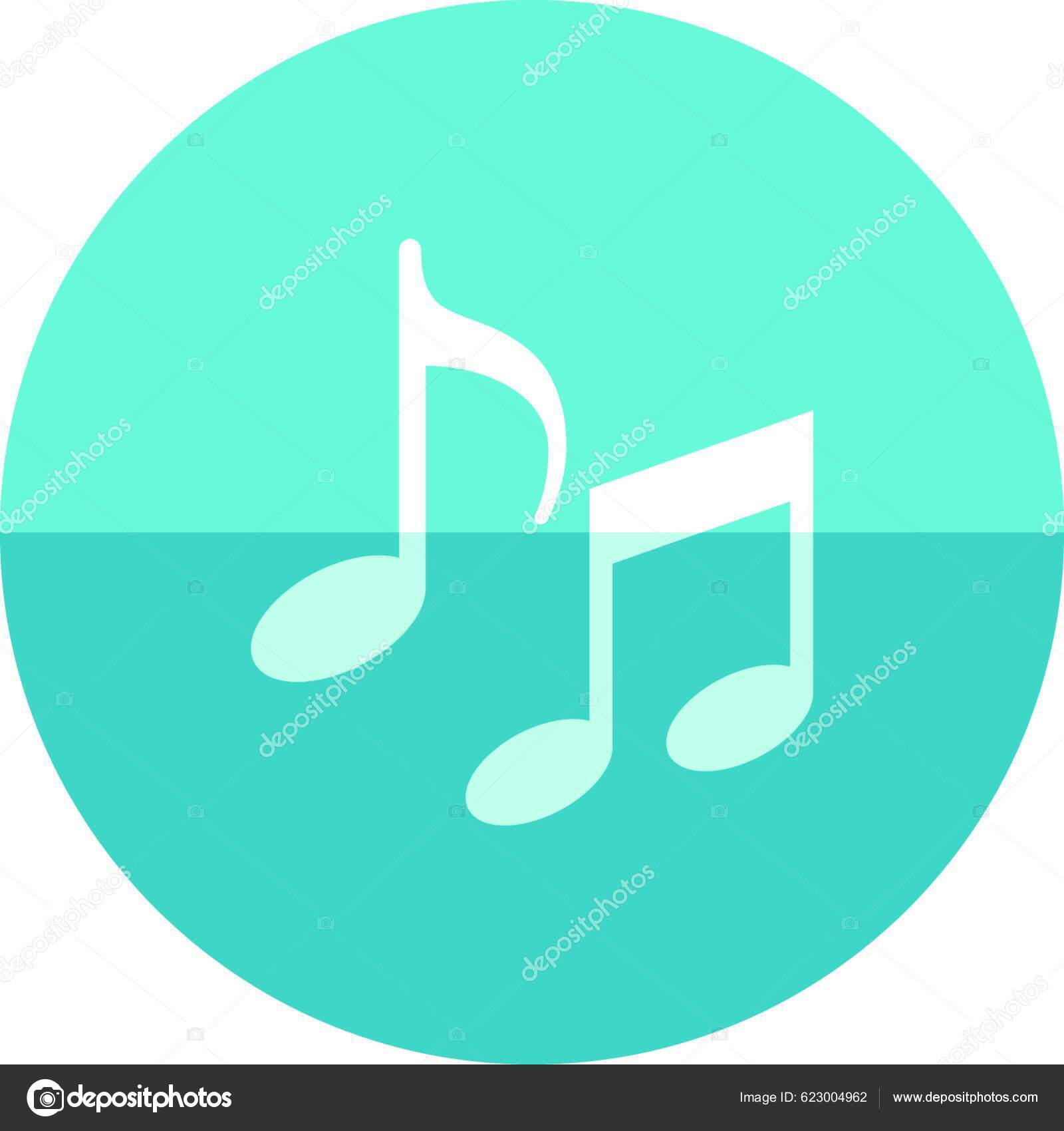 Circle Icon Music Notes Stock Vector by ©YAY_Images 623004962