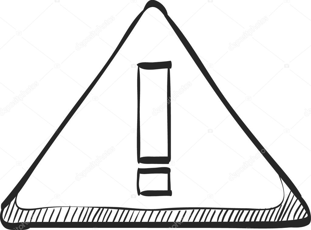 Icono Boceto Ilustración Vector Señal Advertencia Vector de stock por ... Icono Boceto Ilustración Vector Señal Advertencia Vector de stock por ...