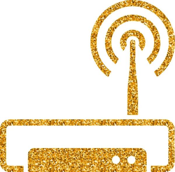 Gold Glitter Icon Satellite Receiver Stock Vector by ©YAY_Images 623016564