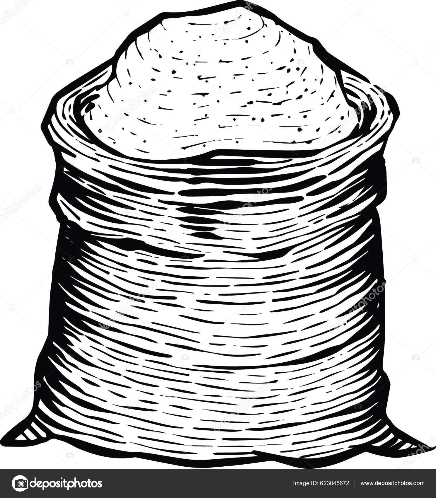 Sack Grain Icon Sketch Style Stock Vector by ©YAY_Images 623045672