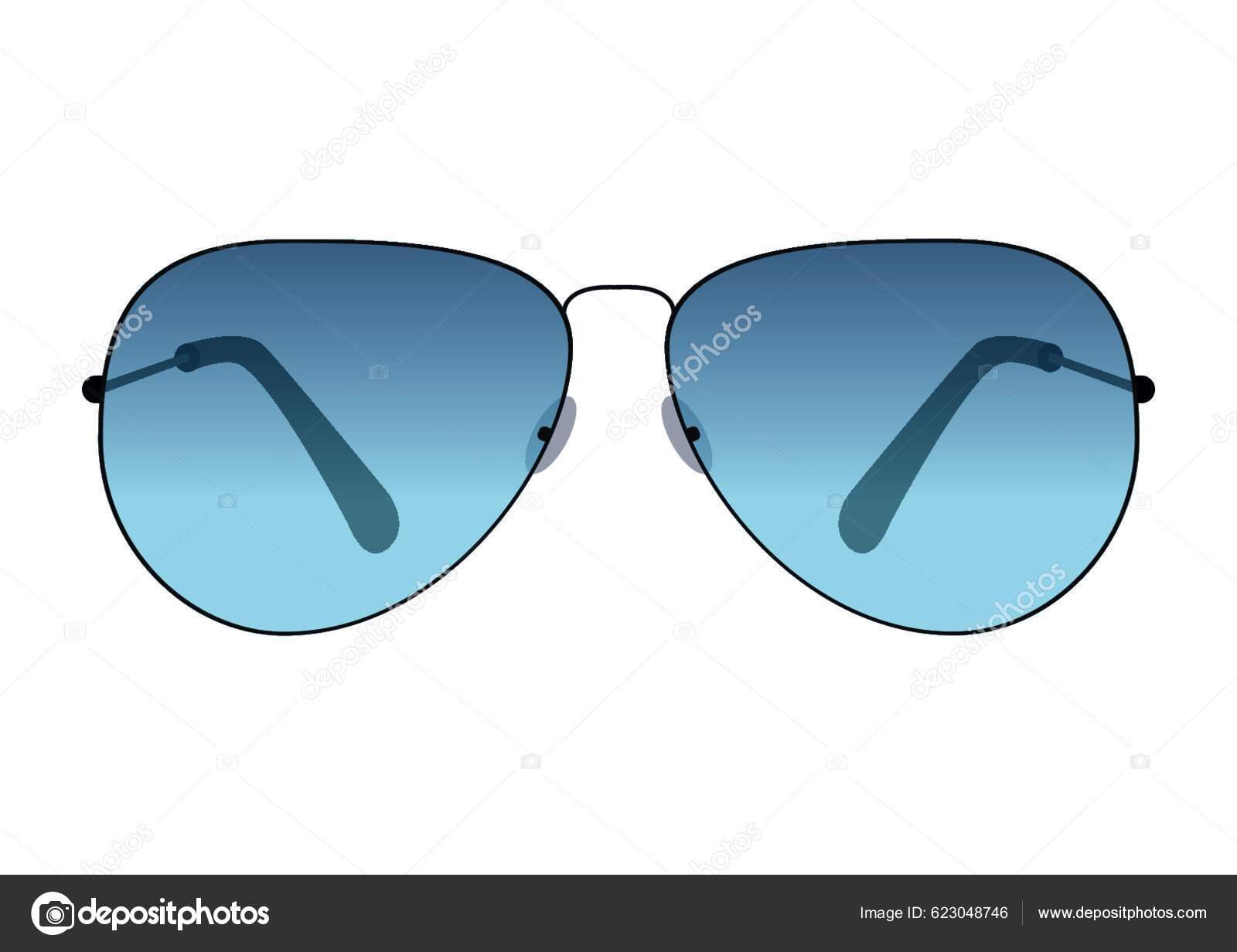 Blue Lens Sunglasses Vector Illustration Stock Vector by ©YAY_Images ...