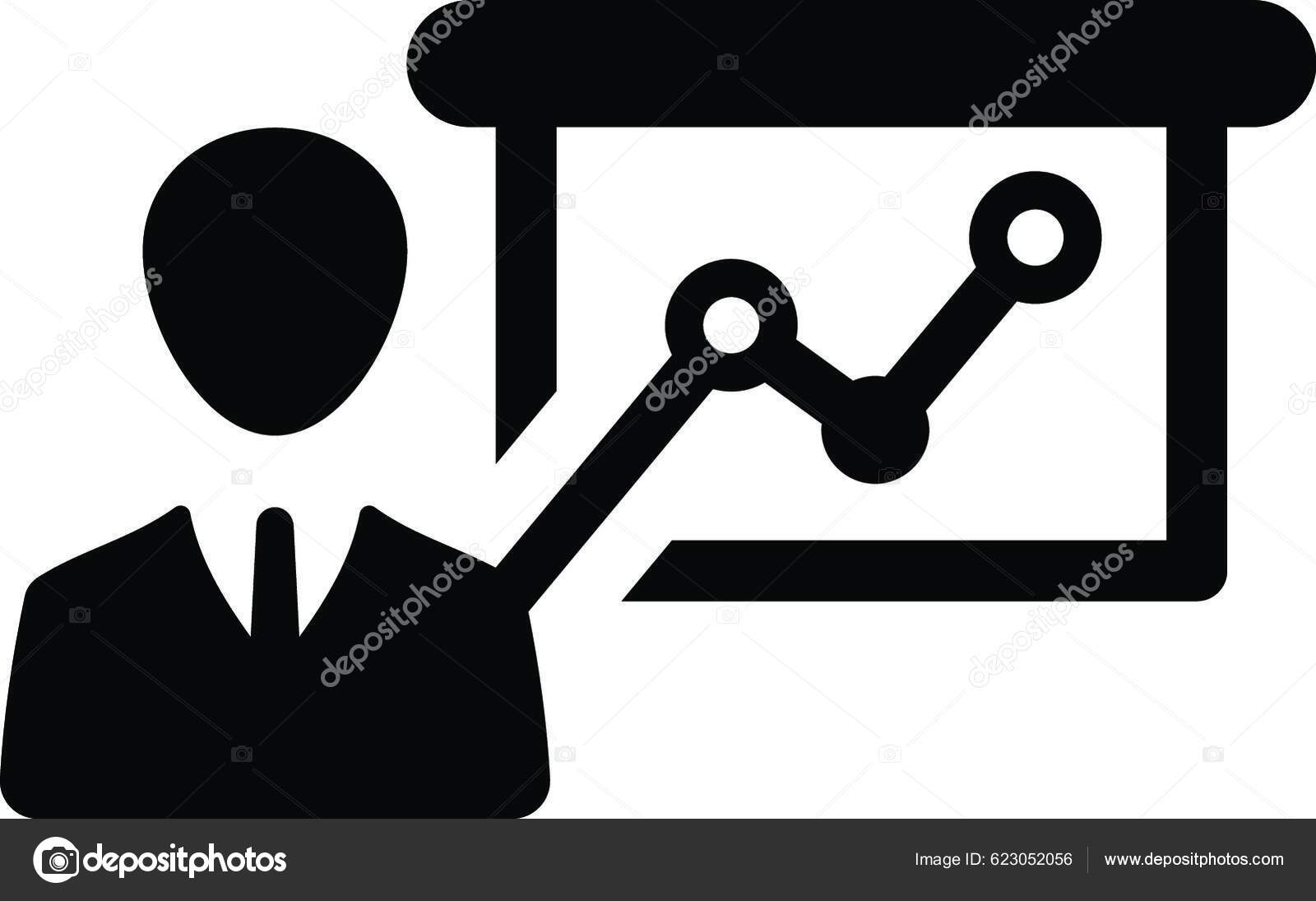 Presentation Icon Vector Illustration Stock Vector by ©YAY_Images 623052056