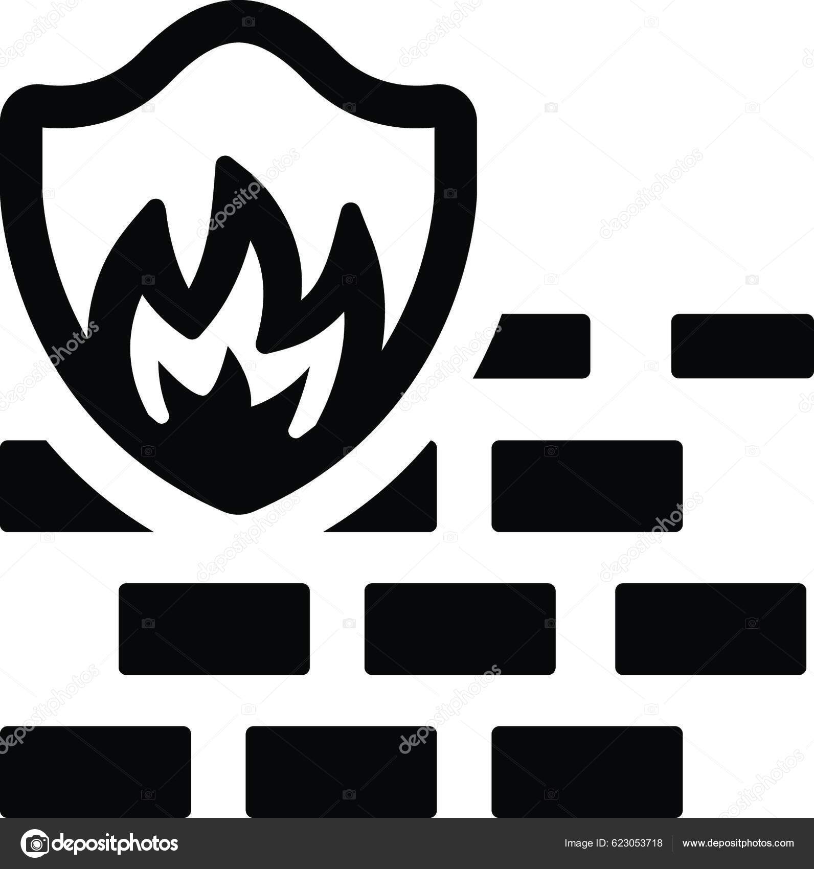 Firewall Icon Vector Illustration Stock Vector by ©YAY_Images 623053718