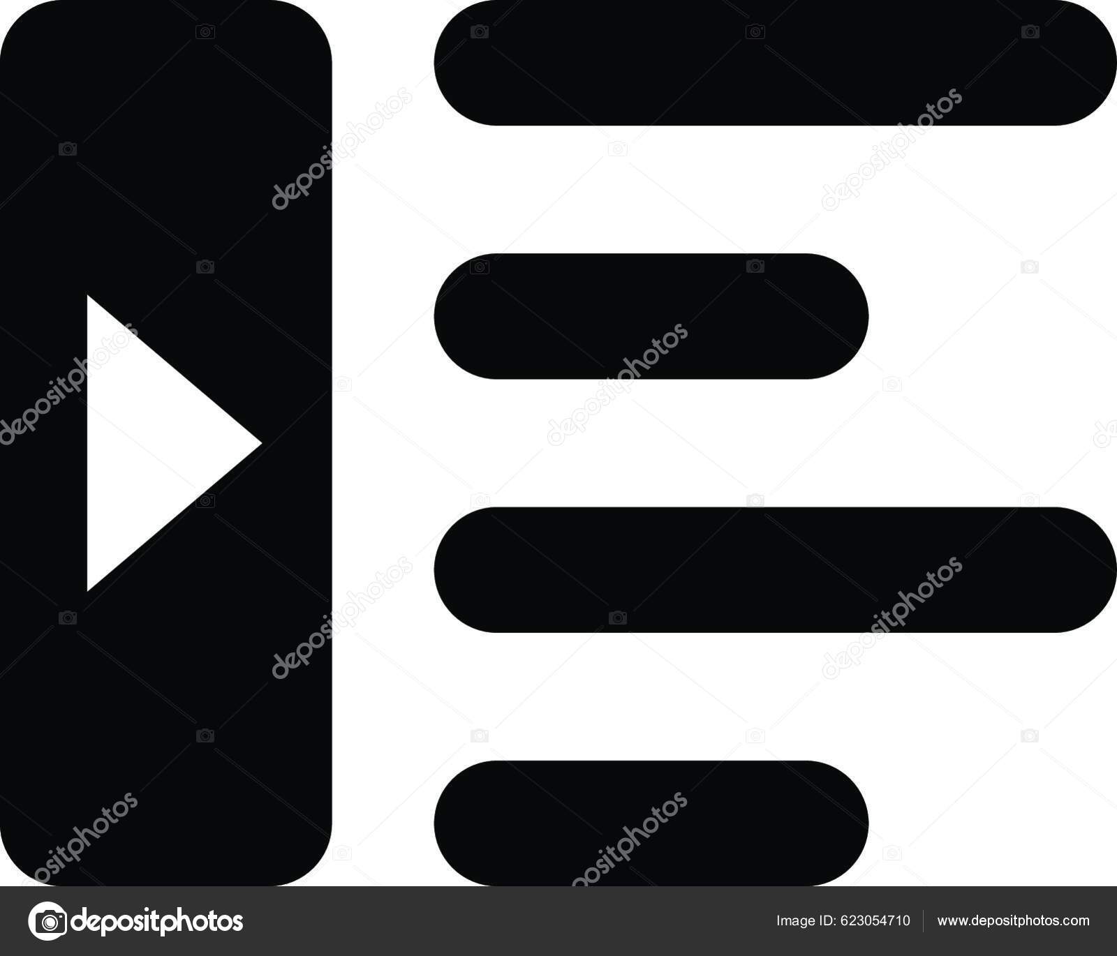 Paragraph Decrease Format Icon Stock Vector by ©YAY_Images 623054710